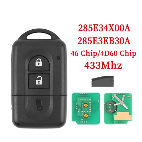 433mhz 46 Chip Car Remote Key For Nissan