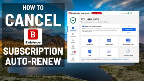 How To Cancel Bitdefender Automatic Subscription Auto Renewal Youtube