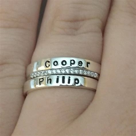 Stackable Mothers Rings Etsy