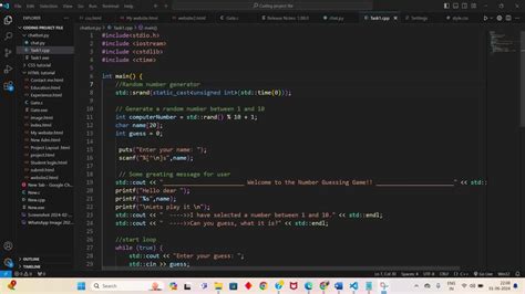 Completed A C Game At Code Alpha Hariom Kumar Posted On The Topic