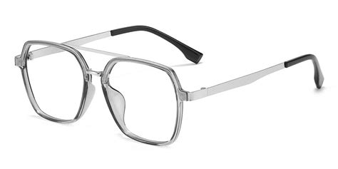 Harrison Aviator Grey Glasses For Women Lensmart