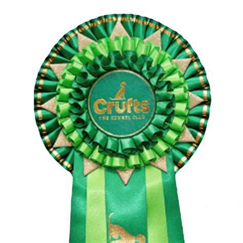 Crufts Qualifier Green Birdbrook Rosettes Ltd