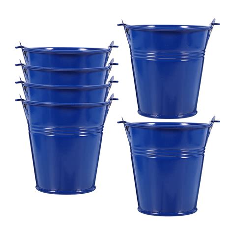 6 Pcs Mini Bucket Candy Containers Hanging Bucket Candy Container Garden Buckets Handle Iron