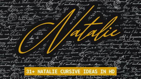 Natalie In Cursive ⚡ 100 Signature Ideas 2026
