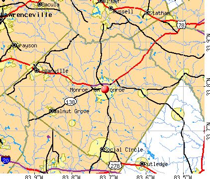 Monroe Georgia Ga 30655 Profile Population Maps Real Estate