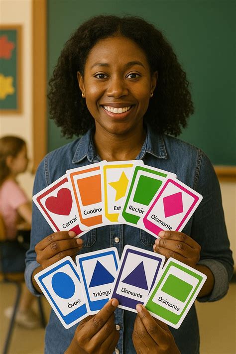 Shape Flashcards Spanish Edition Etsy