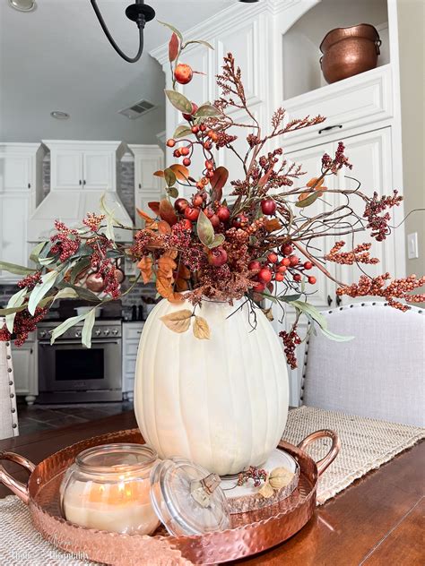 Easy Diy Pumpkin Vase For Fall Flower Arrangements And Centerpieces