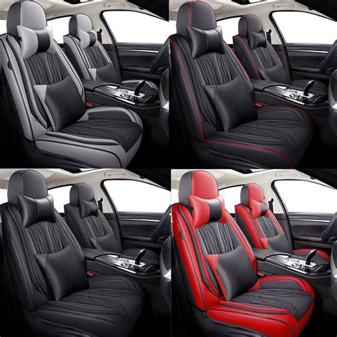 For Acura Rdx Car Seat Cover Full Set Deluxe Pu Leather 5 Seats Auto