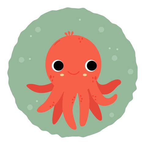 Octopus Circle Vector Art Icons And Graphics For Free Download
