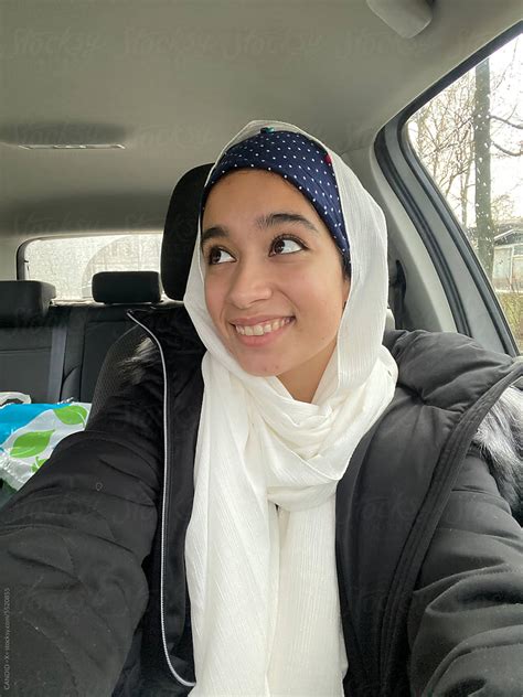 Cute Muslim Girl Selfie By Stocksy Contributor Candid X Stocksy