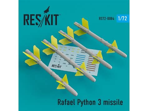Rafael Python 3 Missile 4 Pcs Iai Kfir F 15ci F 16i Jf 17 Mig