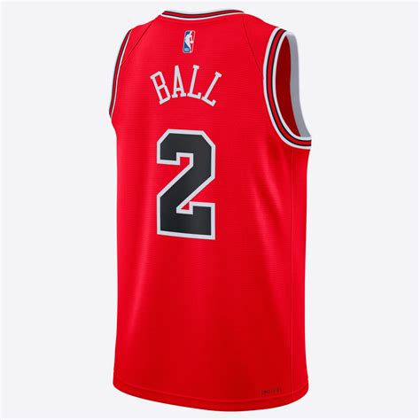 Nike Dri Fit Nba Chicago Bulls Lonzo Ball Icon Edition 202223 Swingman
