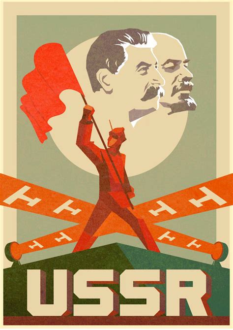 Communist Propaganda Poster Style