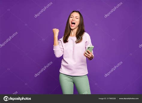 Photo Of Excited Crazy Cheerful Ecstatic Overjoyed Girlfriend