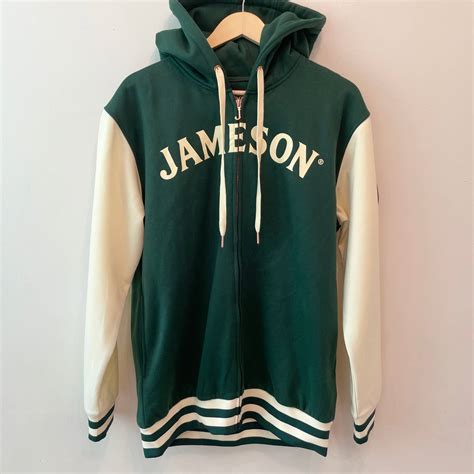 Jameson Limited Edition Full Zip Green Varsity Hoodie Jacket Thanks
