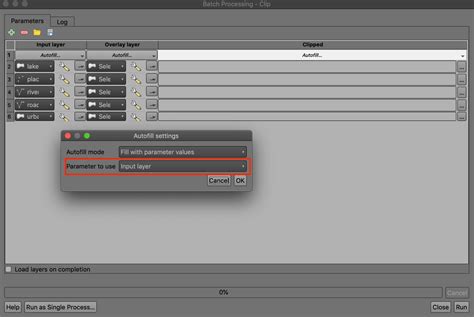 Batch Processing Interface In 314 Adds Layer Ids To The Output File