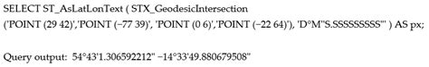 Scheme 6 A Simple Sql Sentence With A Geodesic Intersection