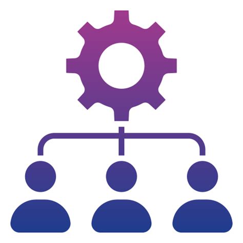 Organization Structure Generic Gradient Outline Icon