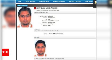Interpol Issues Rcn Against Nirav Modis Second In Command Mihir