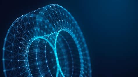 Premium Photo Abstract Geometric Figure Made Of Digital Particles Network Connection Big Data