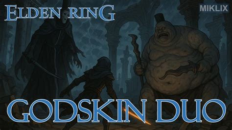 Image Elden Ring Fanart The Godskin Duo Encounter Miklix