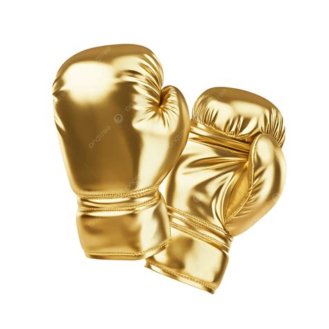 Golden Boxing Gloves Illustration Golden Boxing Gloves Luxury Design