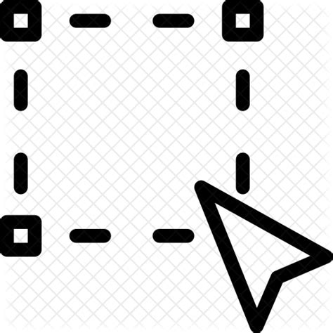 Selection Tool Icon Download In Line Style