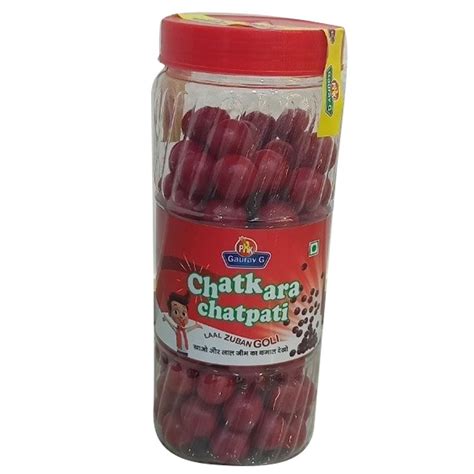 Gaurav G Red Chatkara Chatpati Candy Packaging Type Plastic Jar