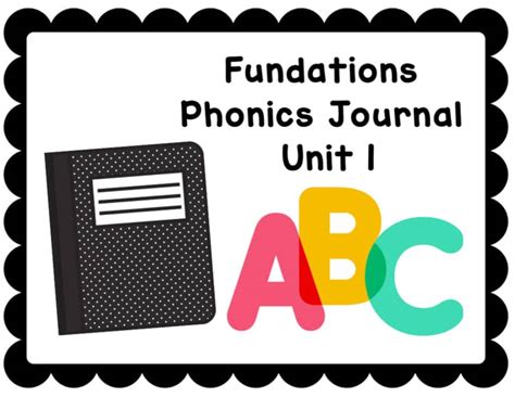 Fundations Phonics Journals Units 114 Short And Long Vowels Digraphs