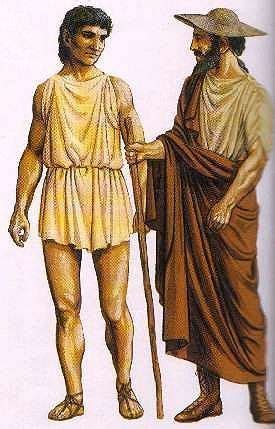 Ancient Greek Male Chiton Ancient Greek Clothing Ancient Greece