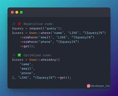 laravel tips php whereany mohamed touhami rhaima