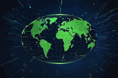 The Program Code Chip Pc Is Shaped Like The Earth Premium Ai