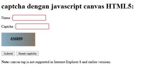 Kiki Lutfie Captcha Dengan Javascript Canvas HTML5