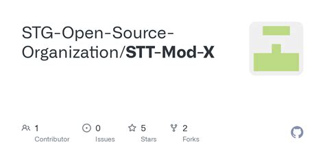 GitHub STG Open Source Organization STT Mod X