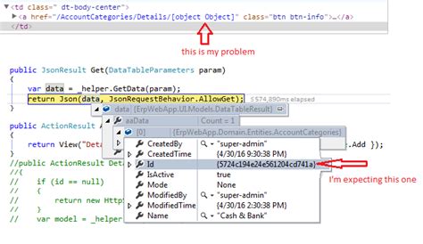 C MongoDB ObjectID Become Object Object In Datatables Render Stack Overflow