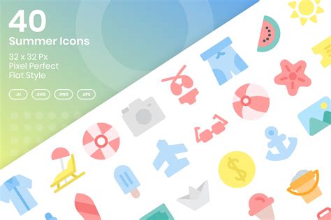 40 Summer Flat Masterbundles