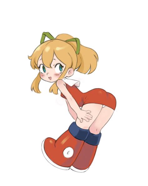 Qtkat Roll Mega Man Mega Man Classic 1girl Ass Bent Over