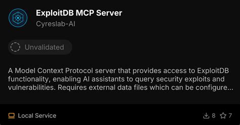 exploitdb mcp server mcp servers · lobehub