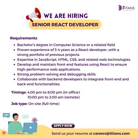 Ititans On Linkedin Seniorreactdeveloper Frontenddeveloper