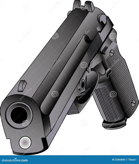 45 Caliber Gun Vector 2266840