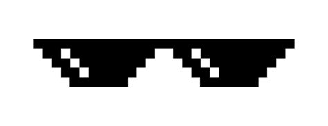Black Pixelated Glasses Isolated Vector Illustration 33981826 Vector