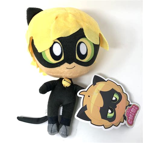 Miraculous Ladybug Zag Chibis Cat Noir Plush Toy 8” Plush Island