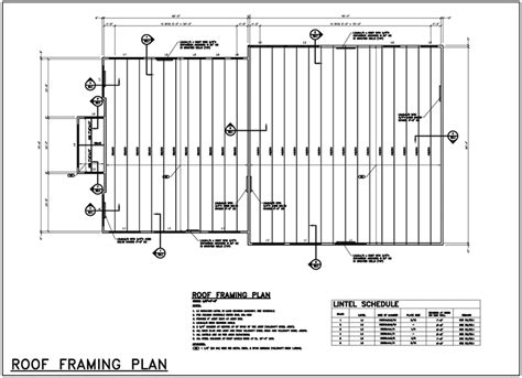 Roof Framing Plan Drawings