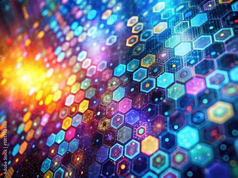 Abstract Hexadecimal Code Representation On A Digital Background With Vibrant Colors And