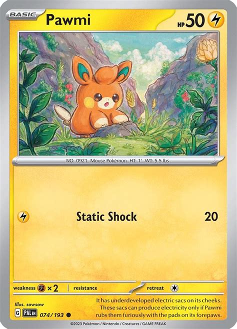 Pawmi Paldea Evolved My Tcg Collection