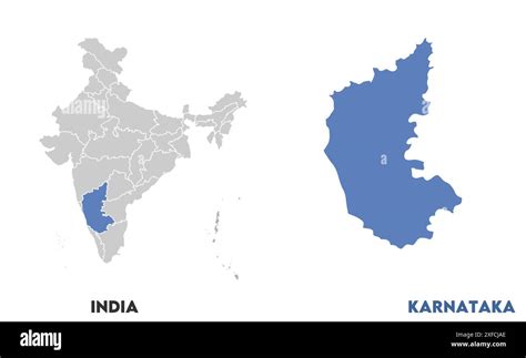 Karnataka Map1 State Of India Republic Of India Government