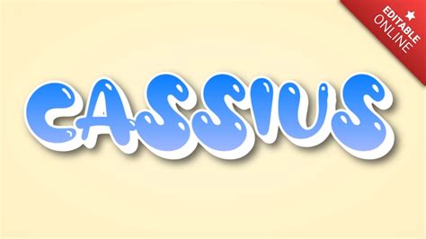 Cassius Text Style Effects Generator