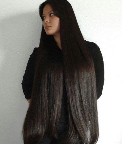 Hip Length Black Hair