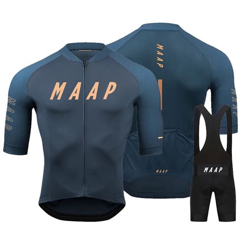 2023 Maap 여름 사이클링 세트 고품질 반팔 저지 남성 자전거 유니폼 도로 자전거 의류 Mtb Maillot Roupa