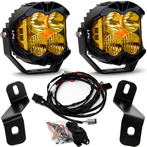 Baja Designs® Lp4 Amber Driving Combo Led Cowl Ditch Lights Kit 21 Up Ford F150 Raptor